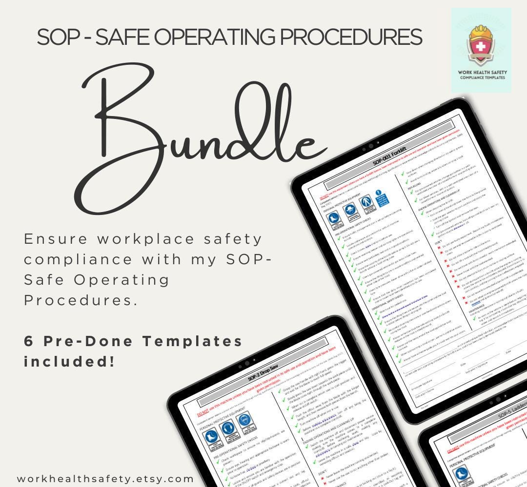 Construction SOP Bundle: 6 Essential Safety Templates (PDF Download) - Etsy