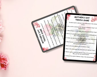 8 Mother's Day Game Bundle Mother's Day Game for Kids & Adults Family ...