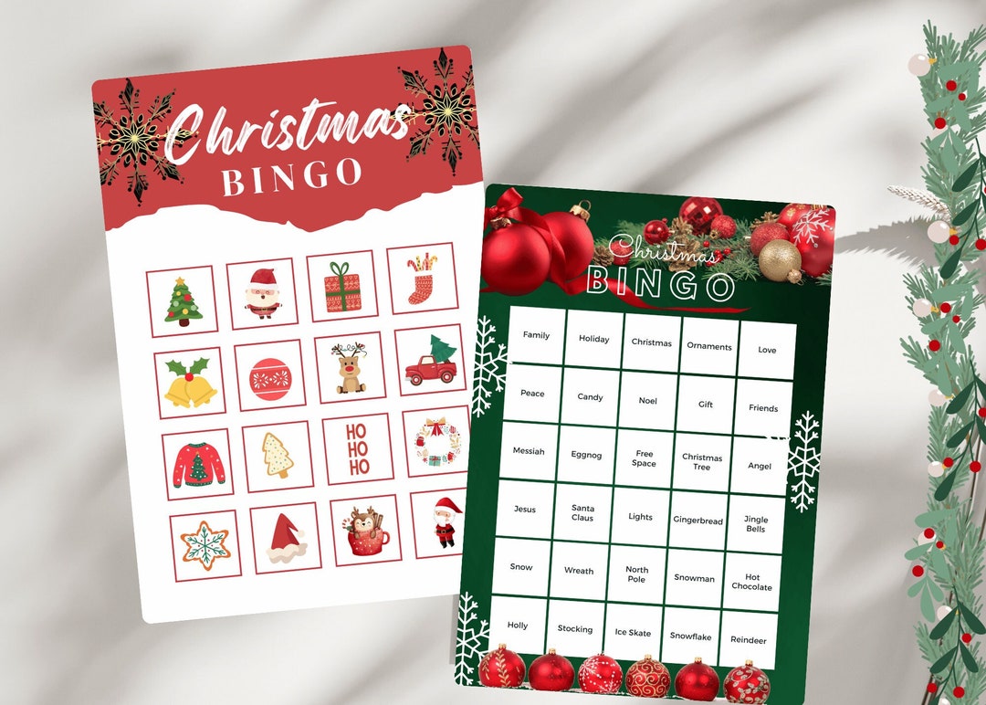 Christmas Bingo| Fun and Festive Christmas Printables| Christmas Games ...