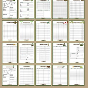 Digital Hyperlinked Printable Garden Planner Bundle Seed Inventory ...