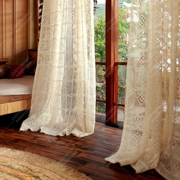 Knit Curtains - Etsy