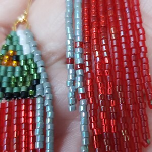 Beaded Salmon Earrings: Sockeye Inspired Fringe Jewelry - Etsy