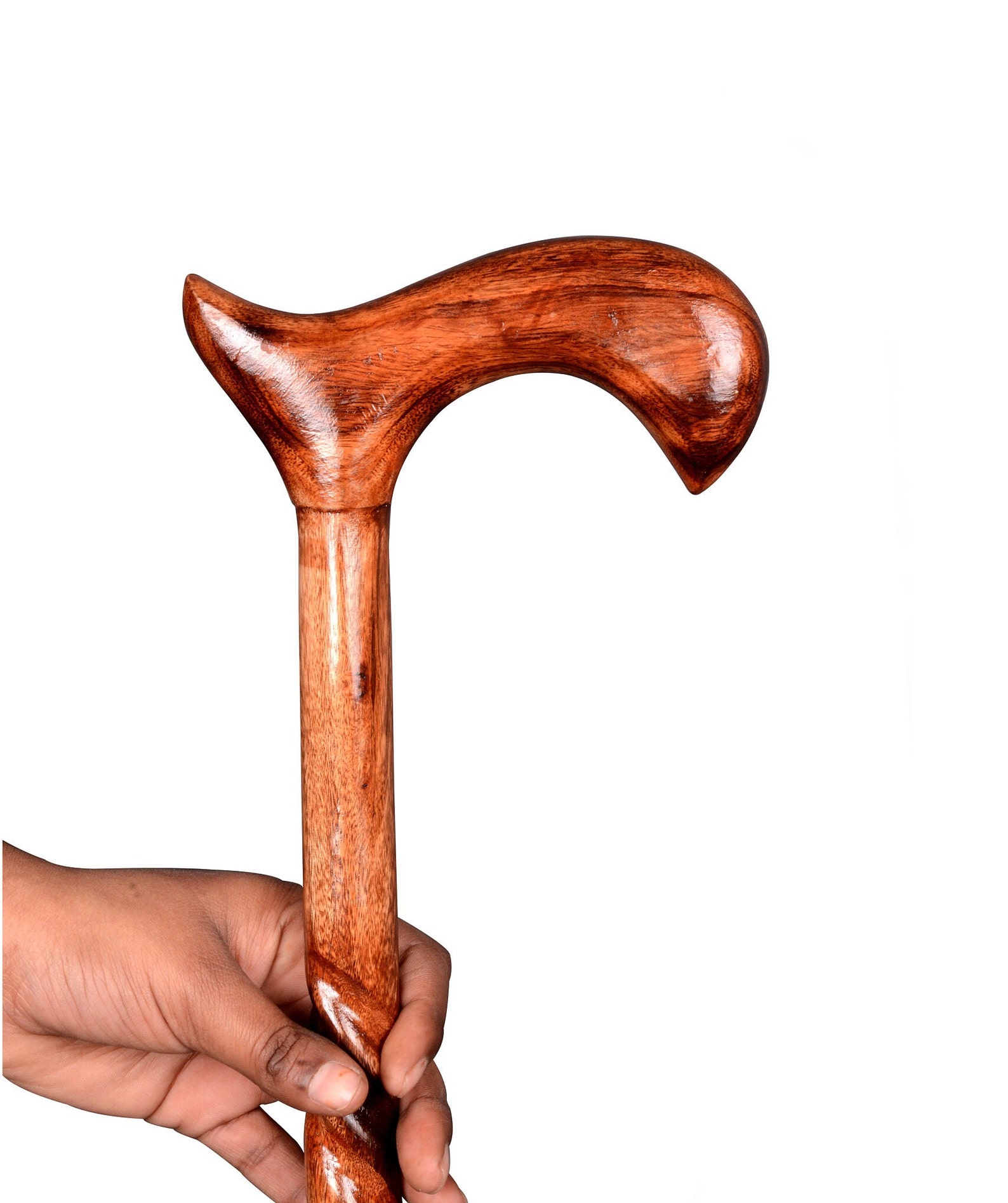 Antique Wooden Walking Stick, Secure Handmade Wood Hiking Cane Walking ...