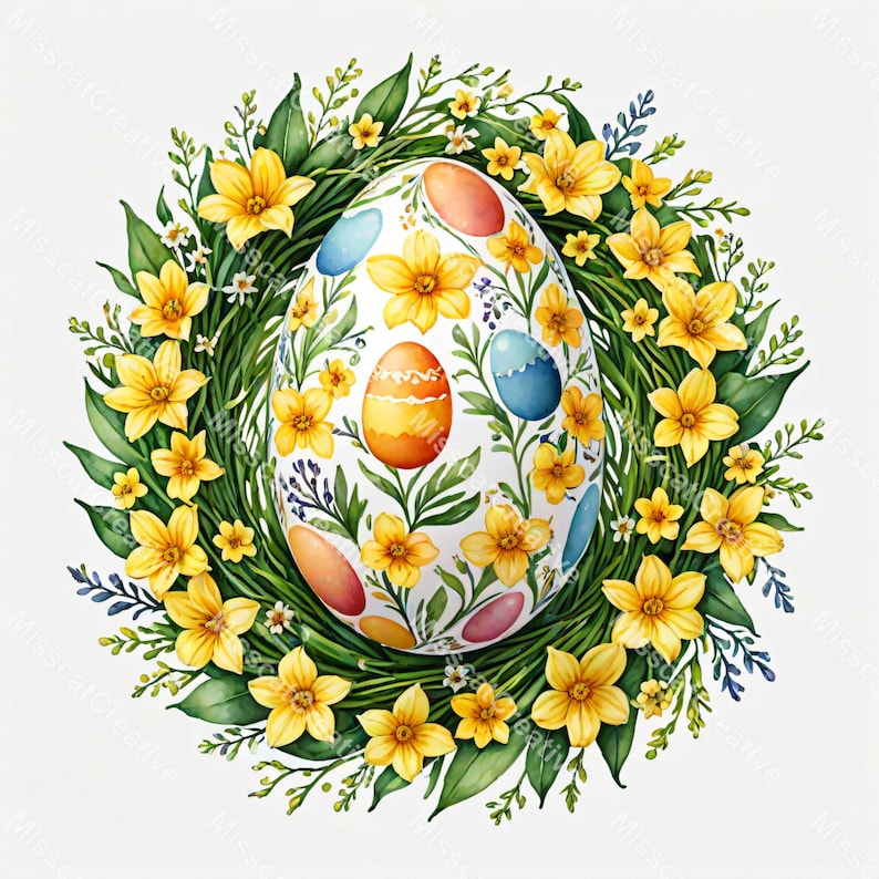 Easter Egg Clipart, 20 High Quality Jpgs, Easter Clipart, Easter Design ...