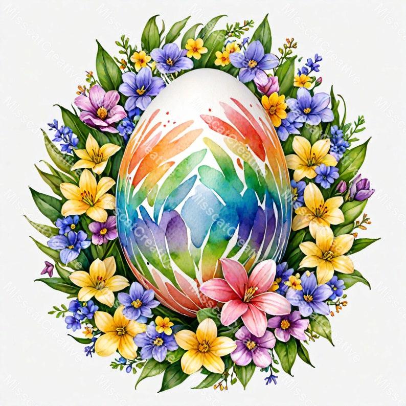 Easter Egg Clipart, 20 High Quality Jpgs, Easter Clipart, Easter Design ...