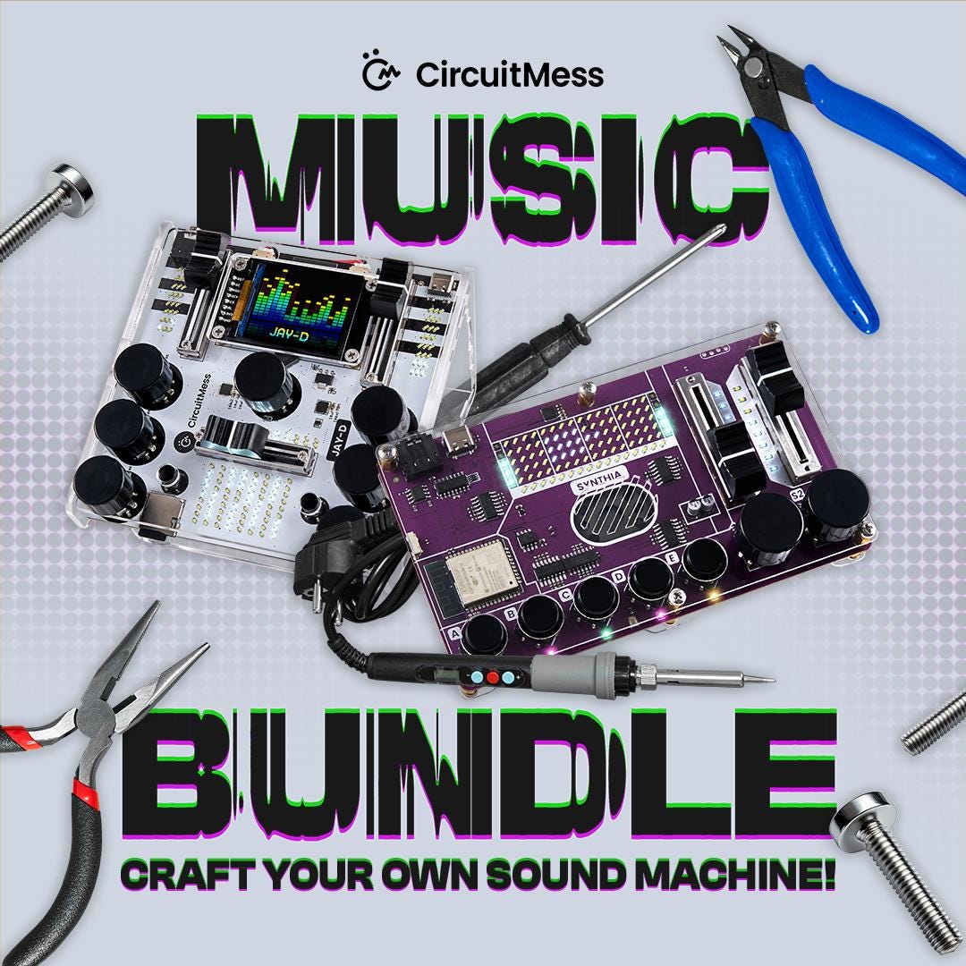 Circuitmess DIY Music Bundle for Kids Build & Code Your Own Synth and DJ Console - Etsy