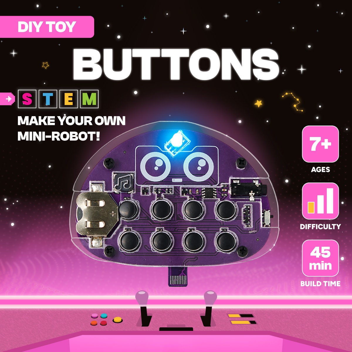 Circuitmess Wacky Robot - Buttons - Etsy