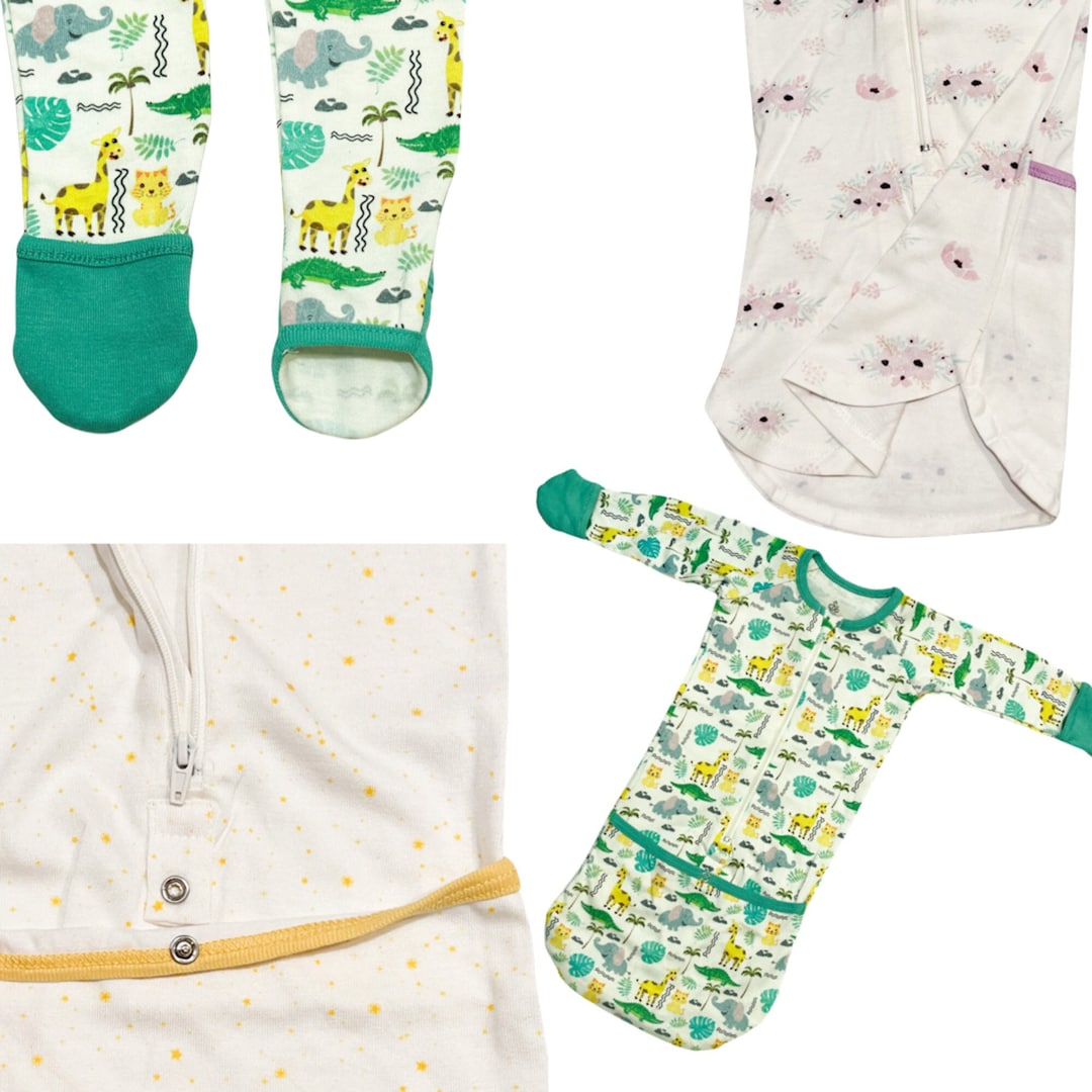 Adjustable Sleeping Gown With Mittens and Zipper - Etsy
