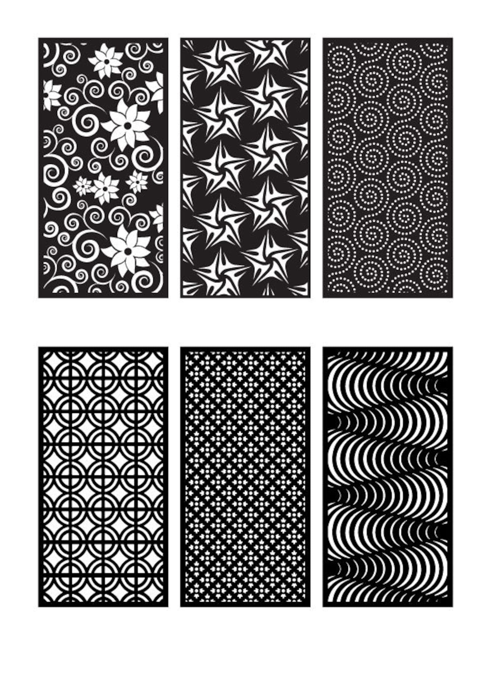 Jali Cutting Pattern Design for CNC Laser and Router Cutting. - Etsy