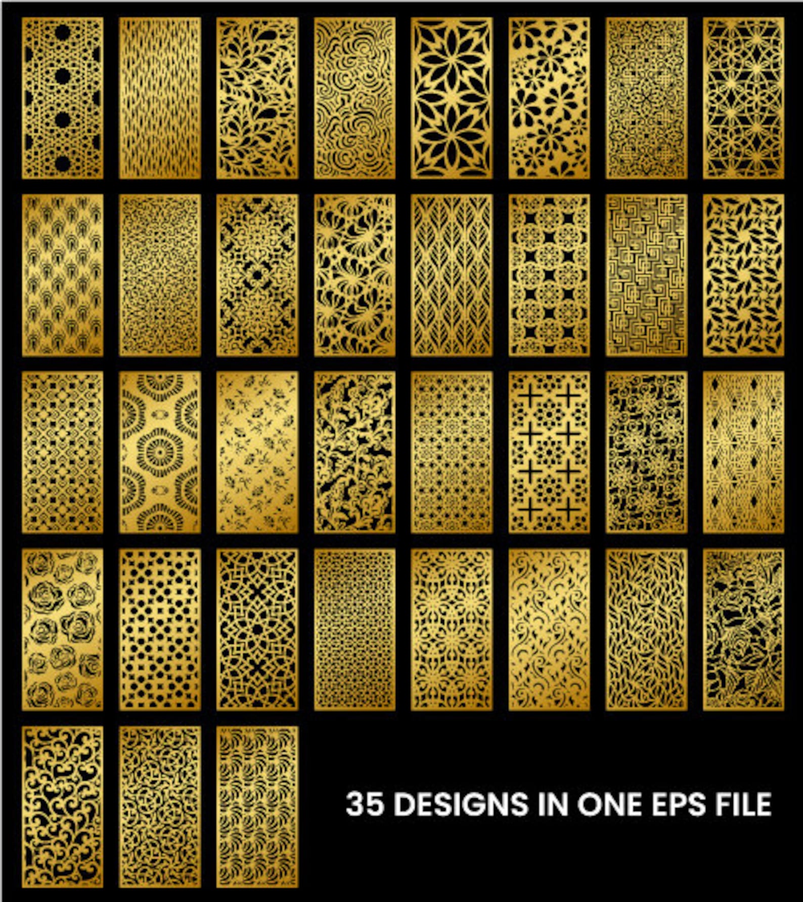 Jali Cutting Pattern Design for CNC Laser and Router Cutting. - Etsy