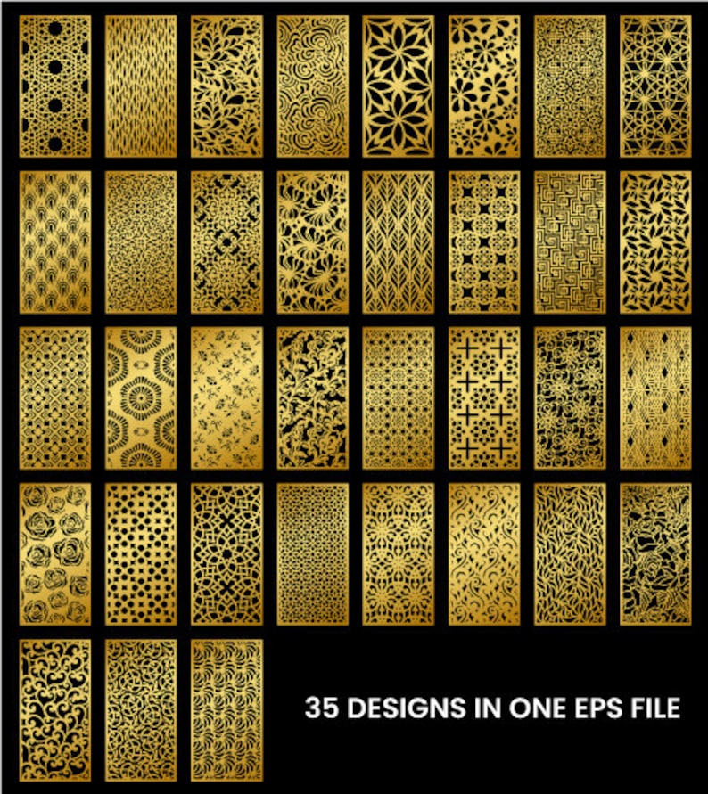 Jali Cutting Pattern Design for CNC Laser and Router Cutting. - Etsy