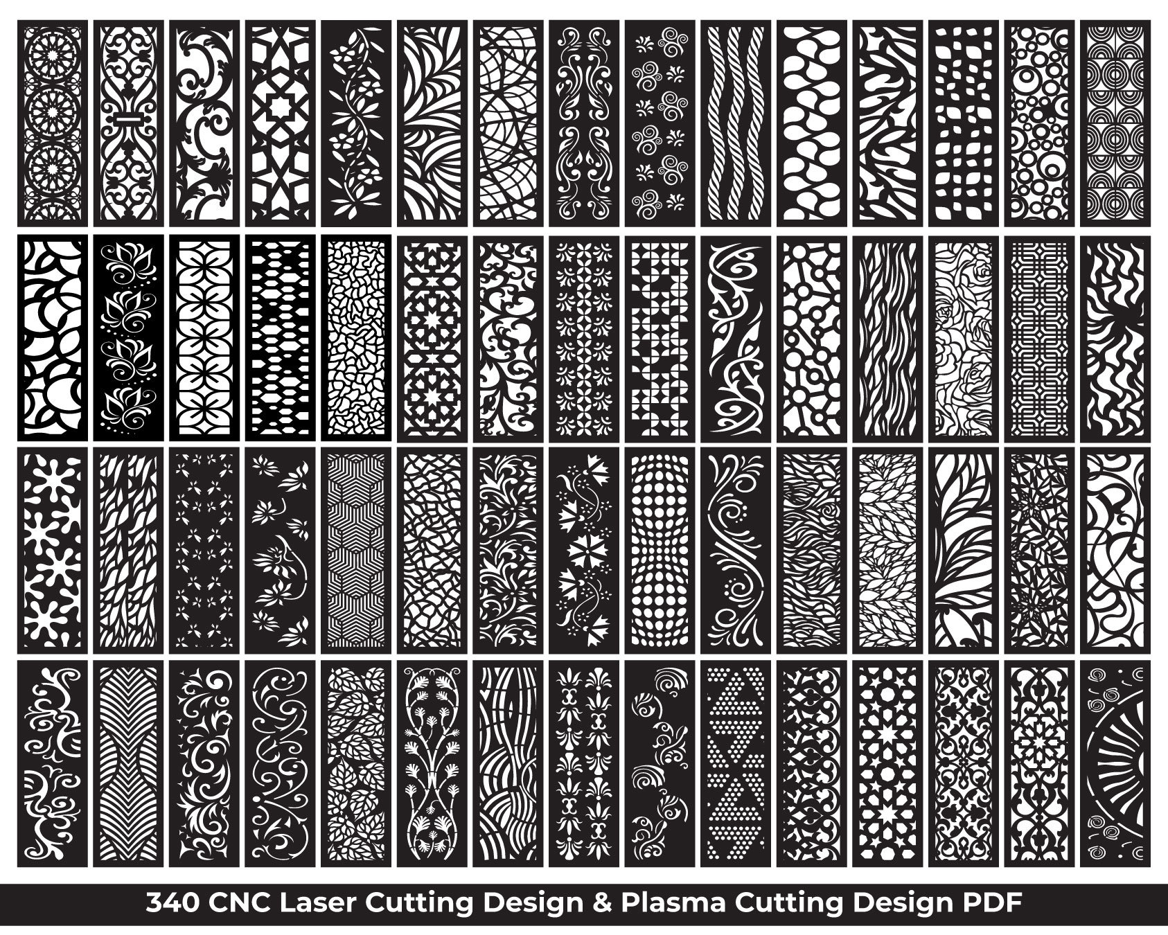 340 Jali Cutting Pattern Design for CNC Laser and Router Cutting. PDF ...