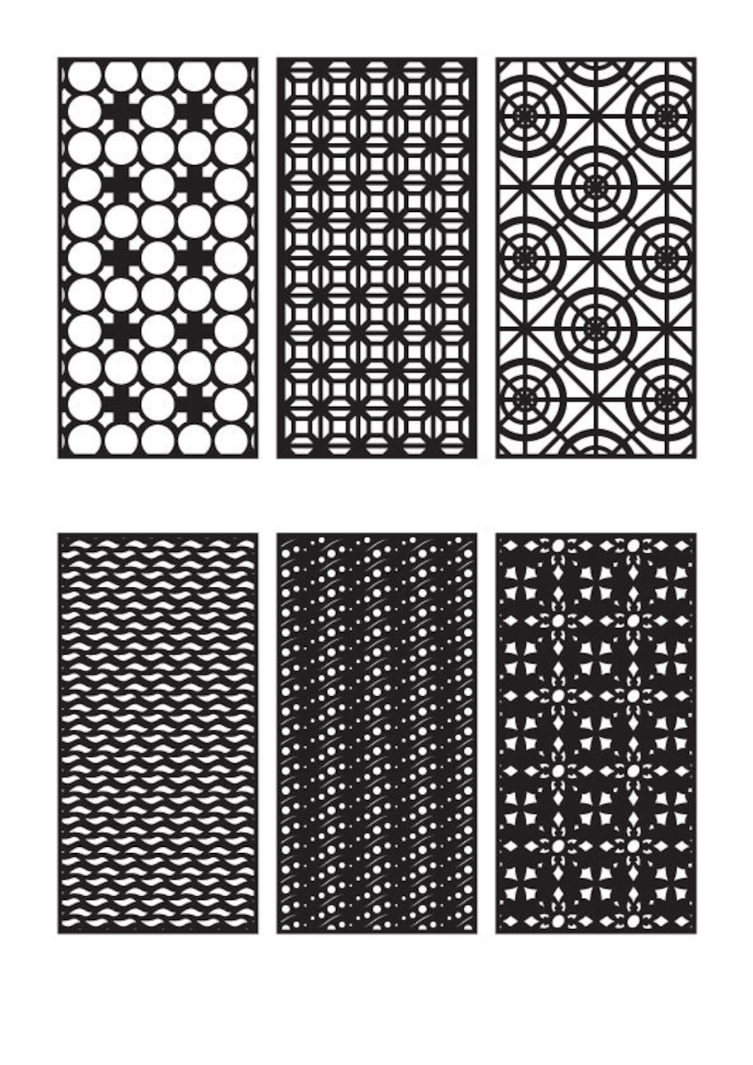 Jali Cutting Pattern Design for CNC Laser and Router Cutting. - Etsy