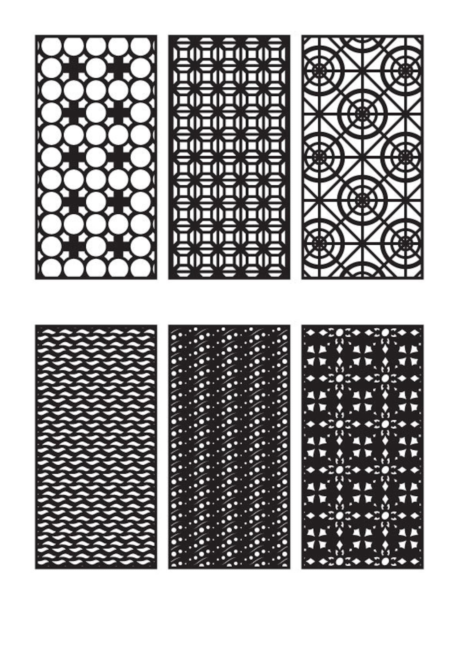 Jali Cutting Pattern Design for CNC Laser and Router Cutting. - Etsy