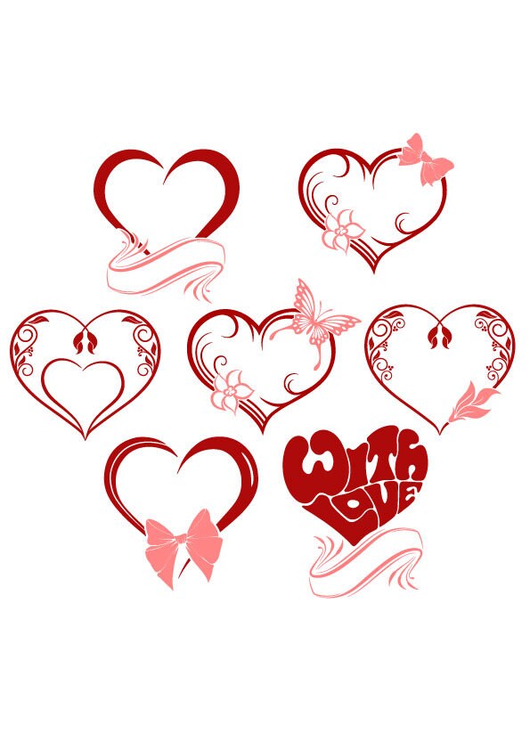Heart Svg, Heart Svg Bundle, Heart PNG, Heart Svg File, Valentine Heart ...