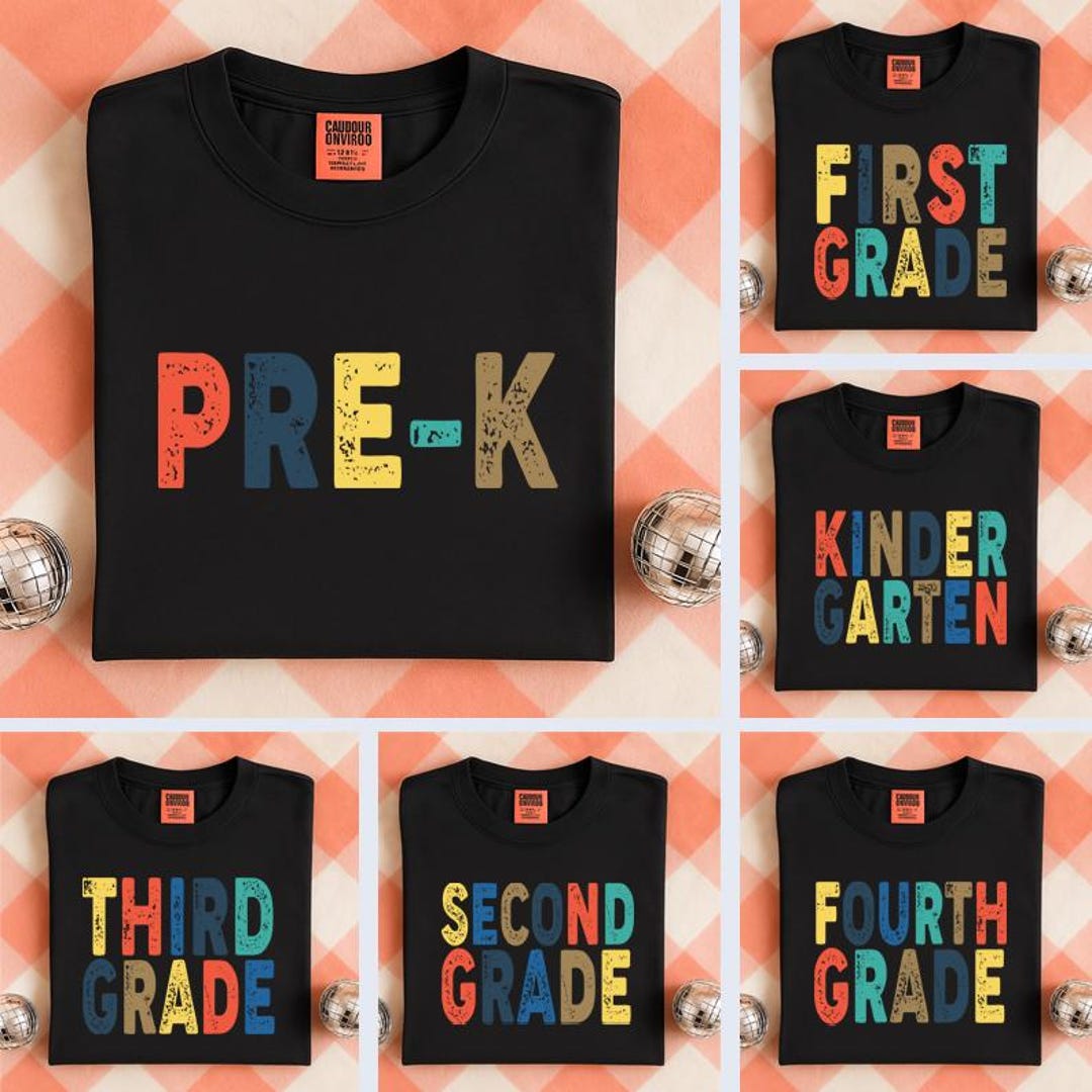 Back to School Grade Level Svg PNG EPS DXF Bundle - Digital Download ...