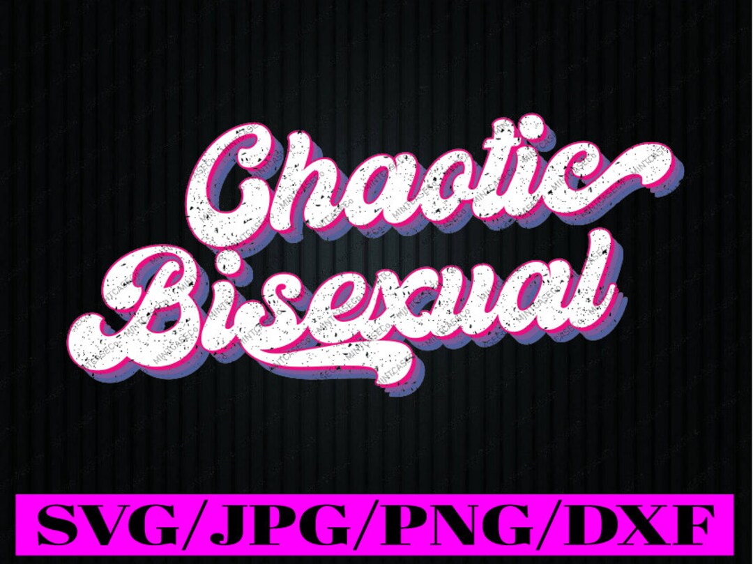 Chaotic Bisexual Bi LGBT Svg, Retro Bisexual Pride Month Svg, Lgbt Png ...