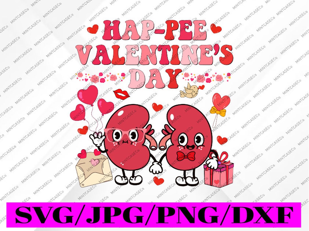 Retro Groovy Happee Valentine's Day Svg, Kidney Urology Nurse Svg ...