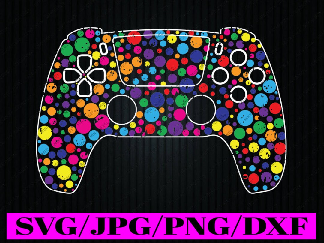 Funny Colourful Polka Dot Video Game Svg International Dot - Etsy