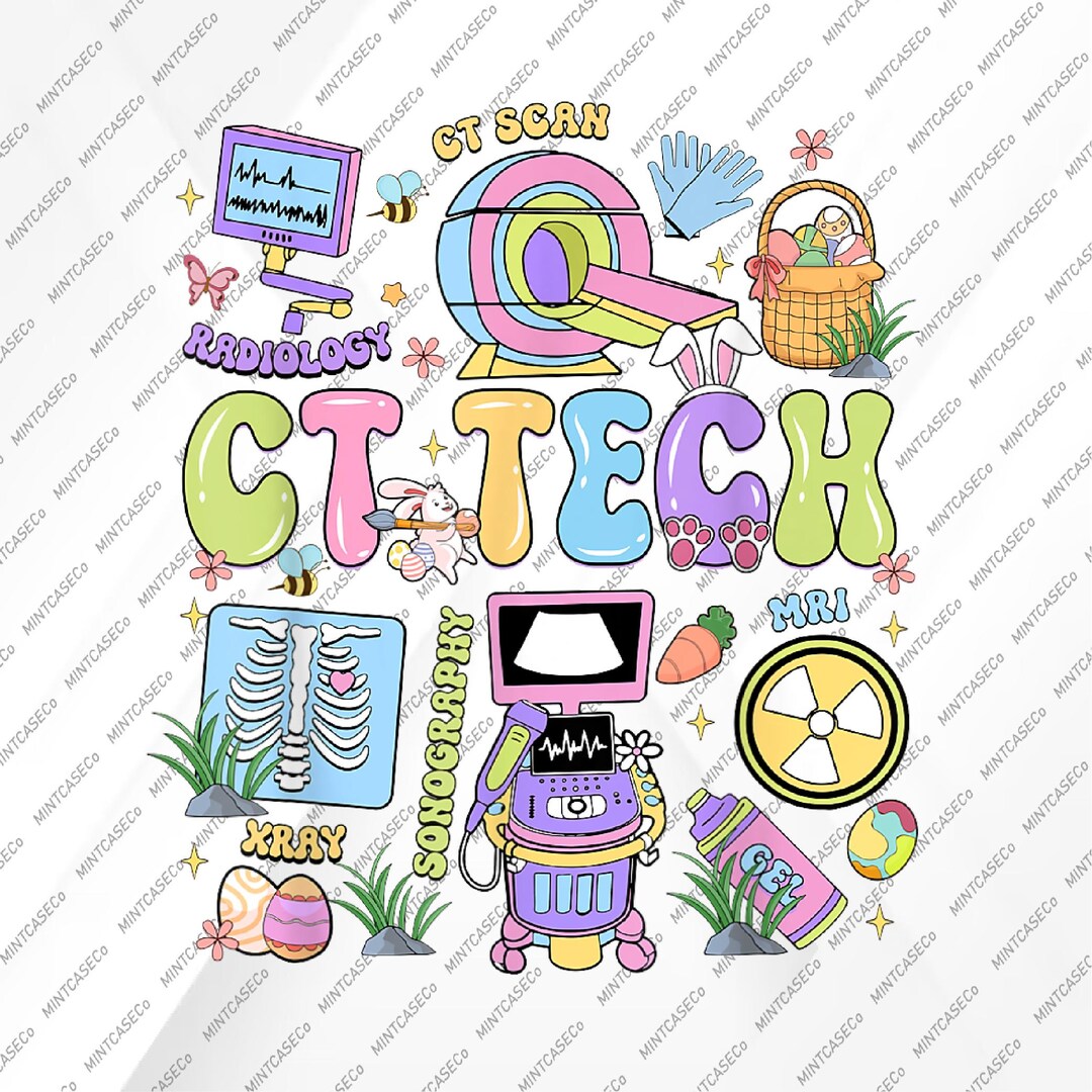 PNG ONLY CT Tech Happy Easter Day Png, Hoppy Ct Scan Technologist Png ...