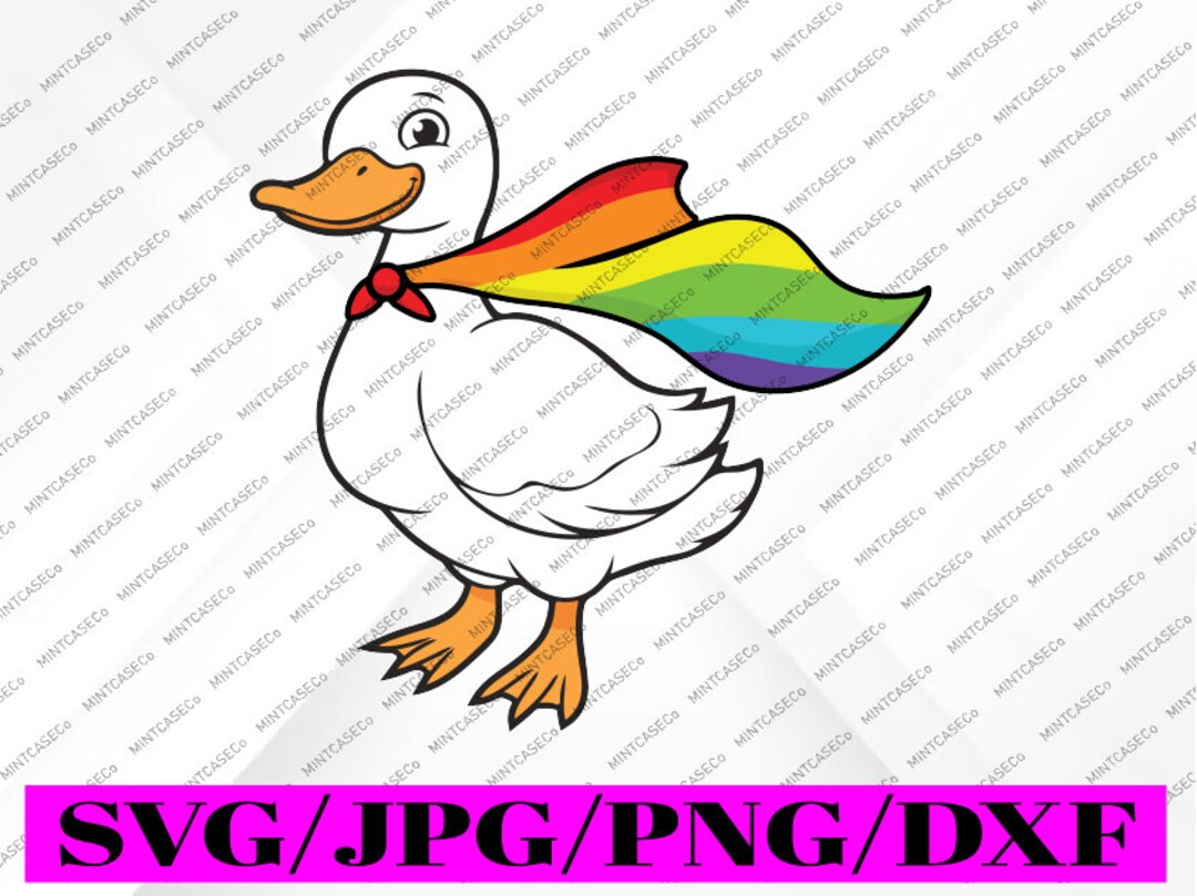 Rainbow Goose LGBT Duck Svg, Goose Gay Less LGBTQ Pride Month Svg, Lgbt ...