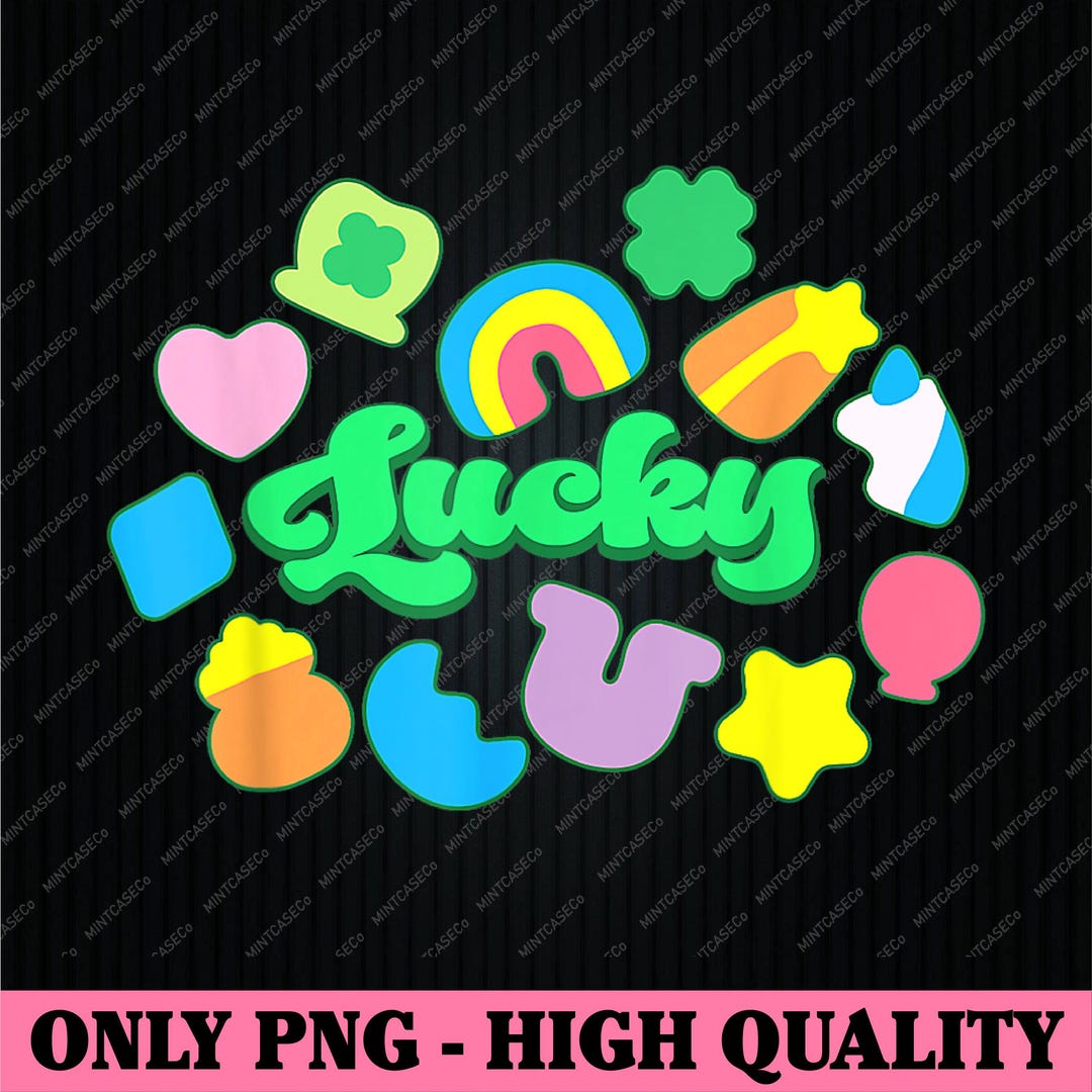 PNG ONLY Lucky Charm Shapes Marshmallows Png, Happy St Patricks Day ...