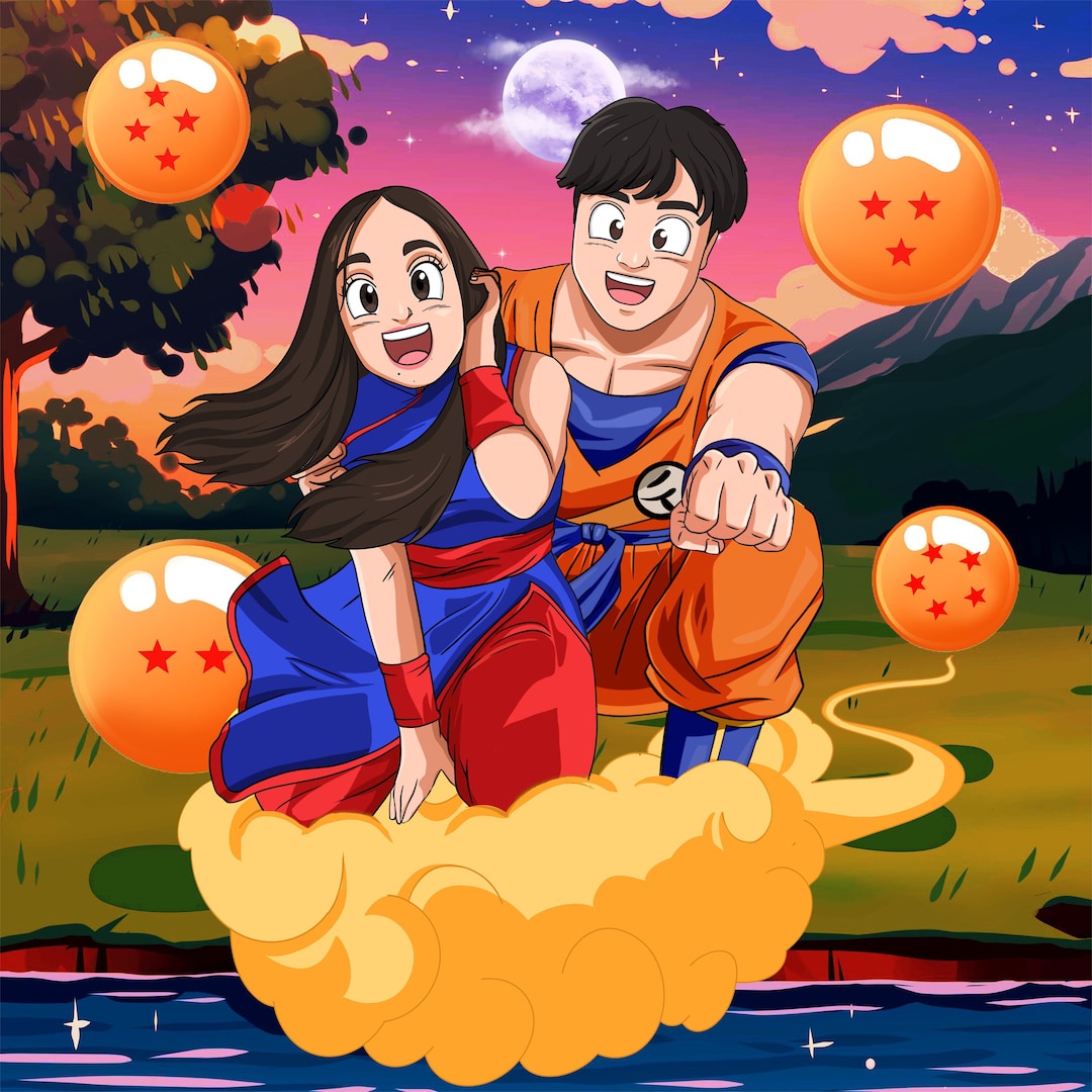 Draw You in DBZ Anime Style DIGITAL FILE Personalized - Etsy