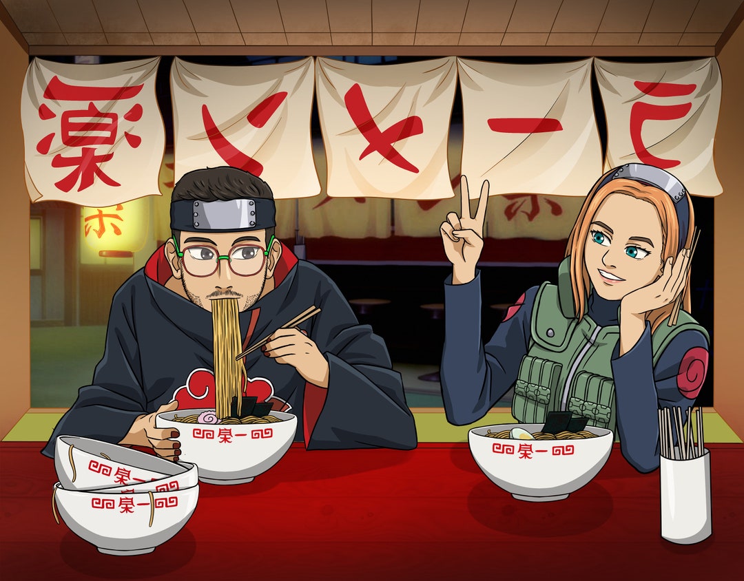 Custom Drawing Anime Style DIGITAL FILE Personalized Gift, Couple ...