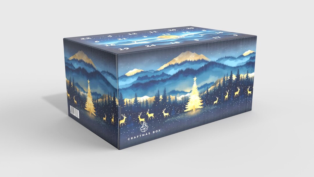 Santa’s Winter Glow Advent Calendar | DIY Christmas Countdown Box | 24 ...