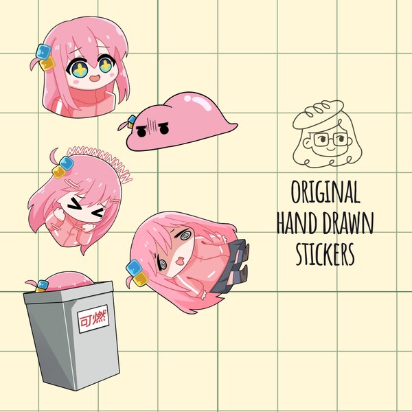 Bocchi Sticker - Etsy UK