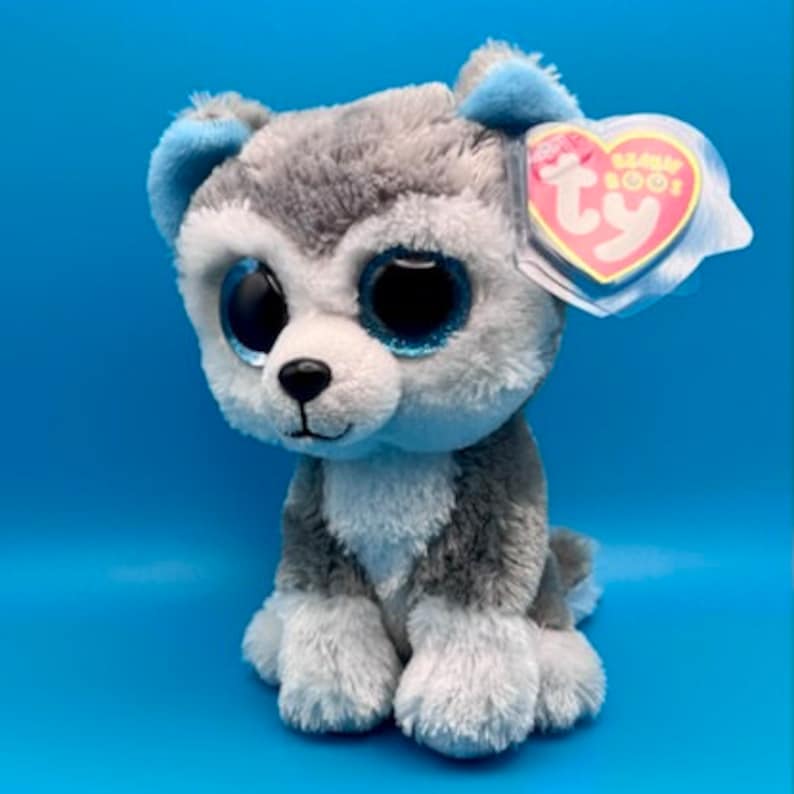 TY Beanie Boos - SLUSH the Husky (glitter Eyes) (regular Size - 6 Inch ...