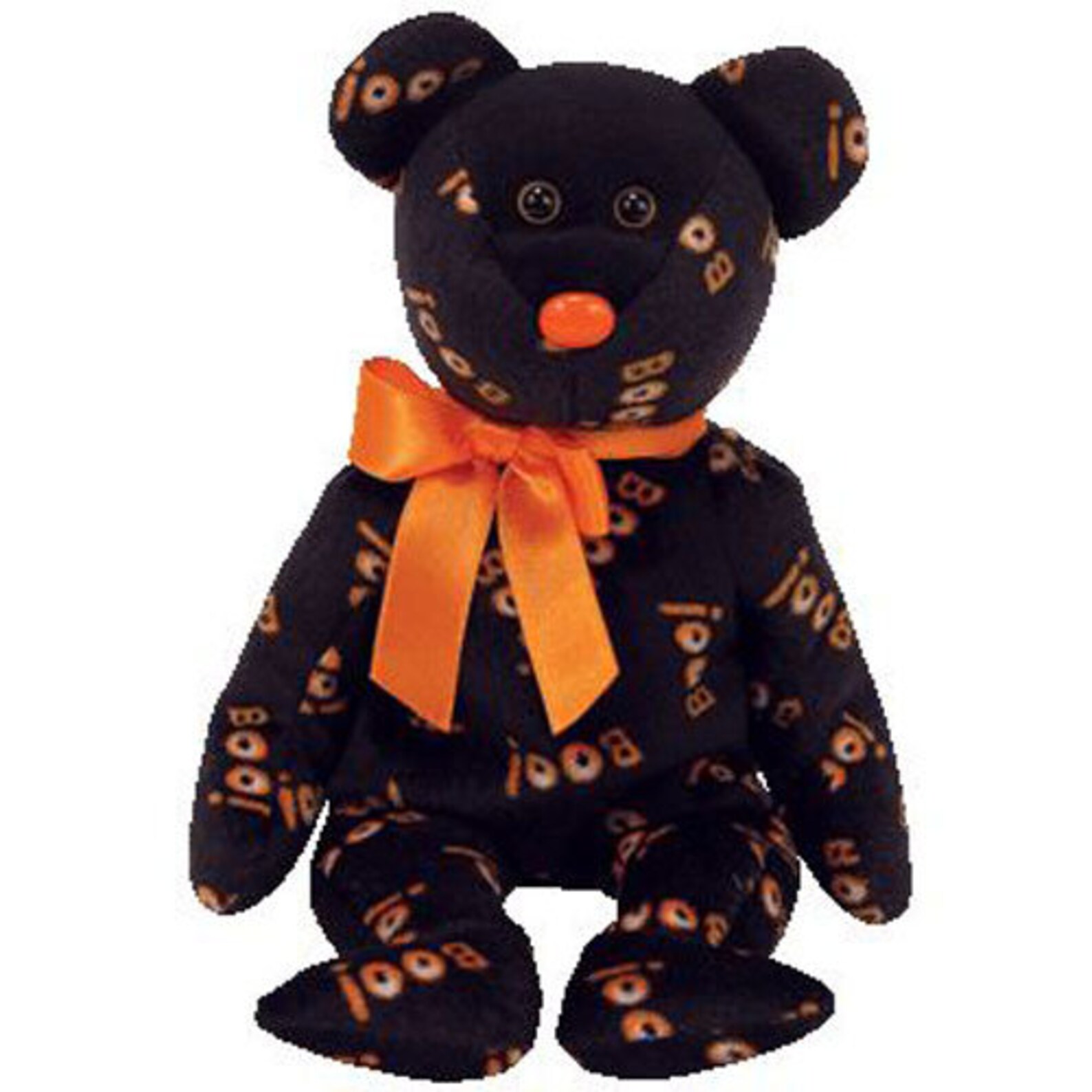 TY Beanie Baby - YIKES the Halloween Bear (hallmark Gold Crown Excl ...