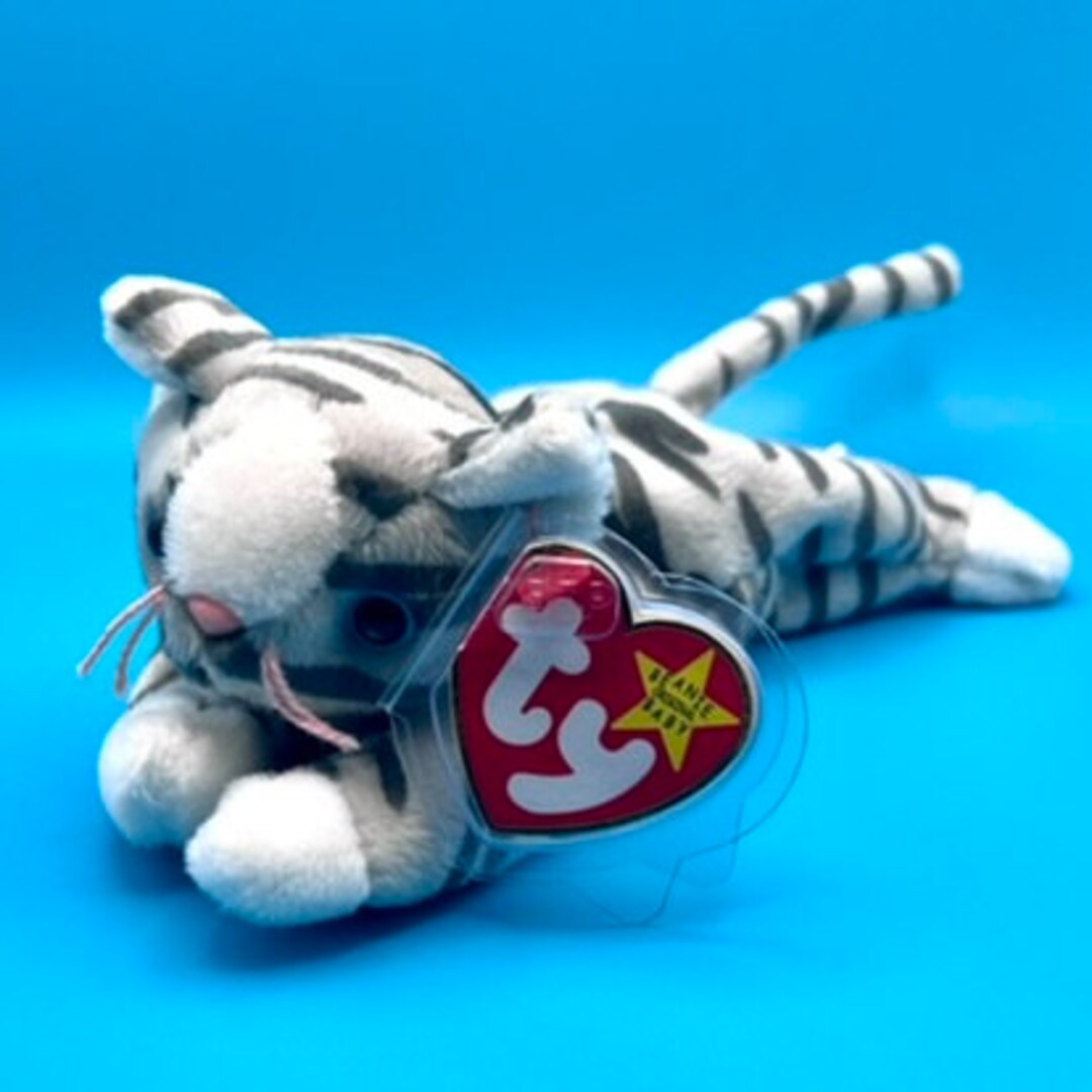 TY Beanie Baby - PRANCE the Gray Tabby Cat (8 Inch) - Etsy