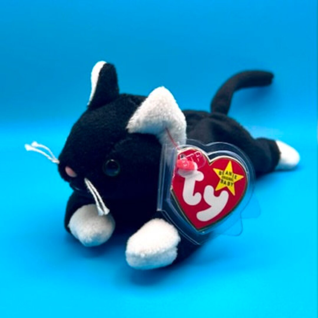 TY Beanie Baby - ZIP the Black Cat (7 Inch) - Etsy
