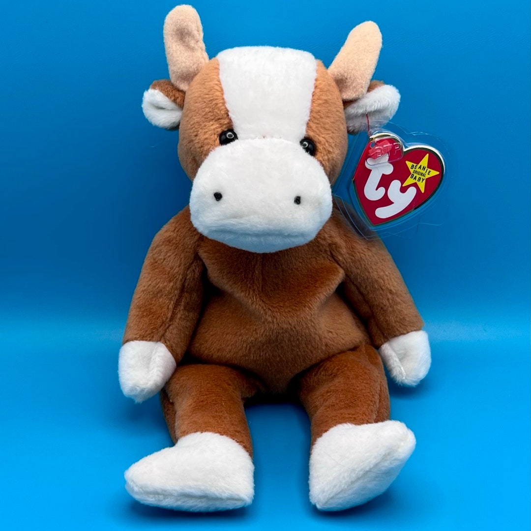 TY Beanie Baby - BESSIE the Cow (4th Gen Hang Tag) (9.5 Inch) - Etsy