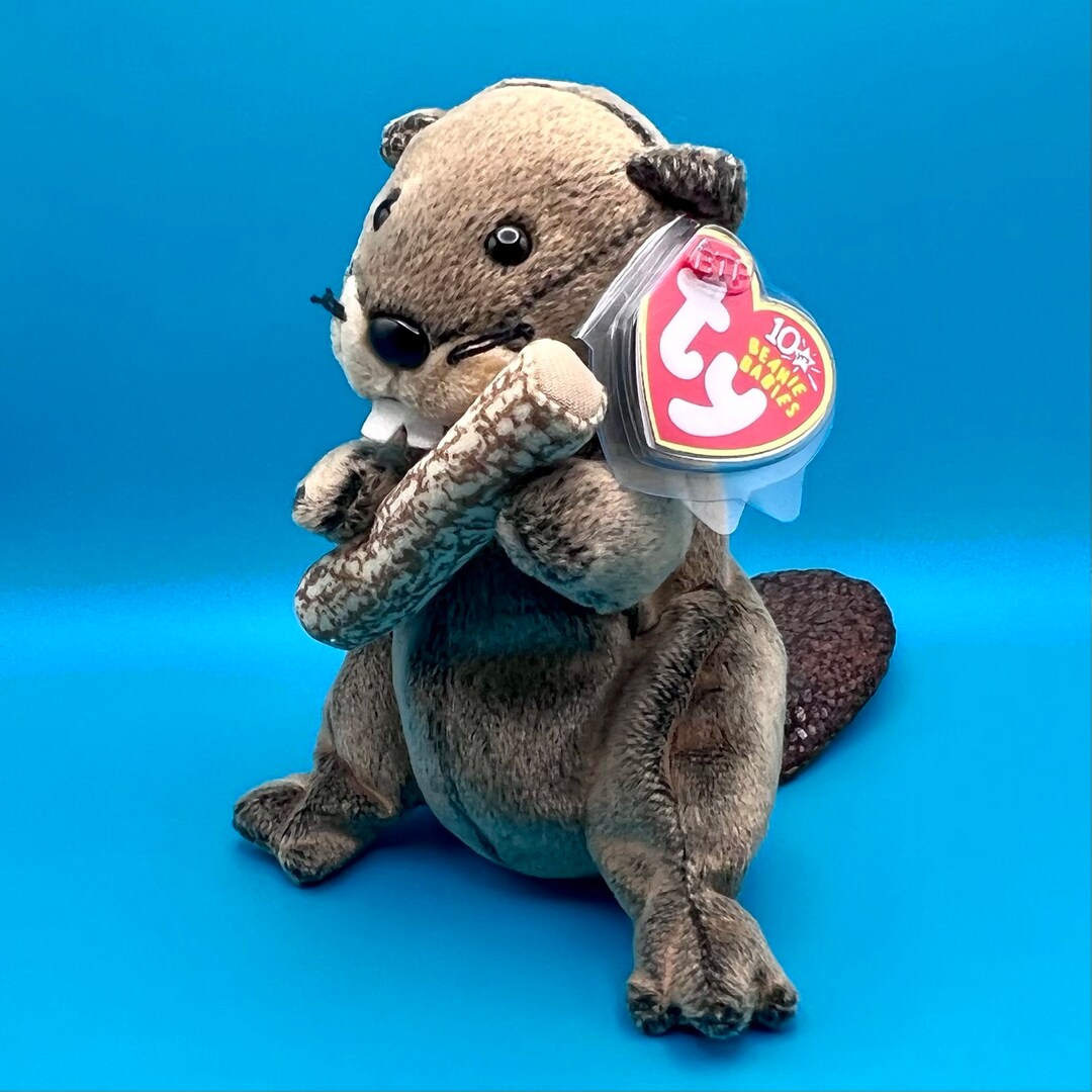 TY Beanie Baby - LUMBERJACK the Beaver (5.5 Inch) - Etsy