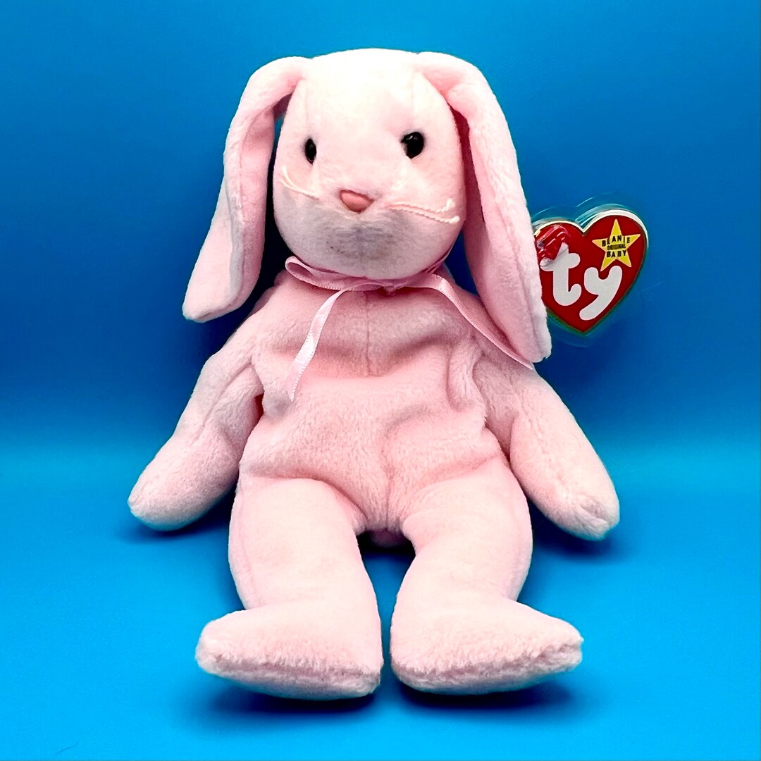 TY Beanie Baby - HOPPITY the Pink Bunny (8 Inch) - Etsy