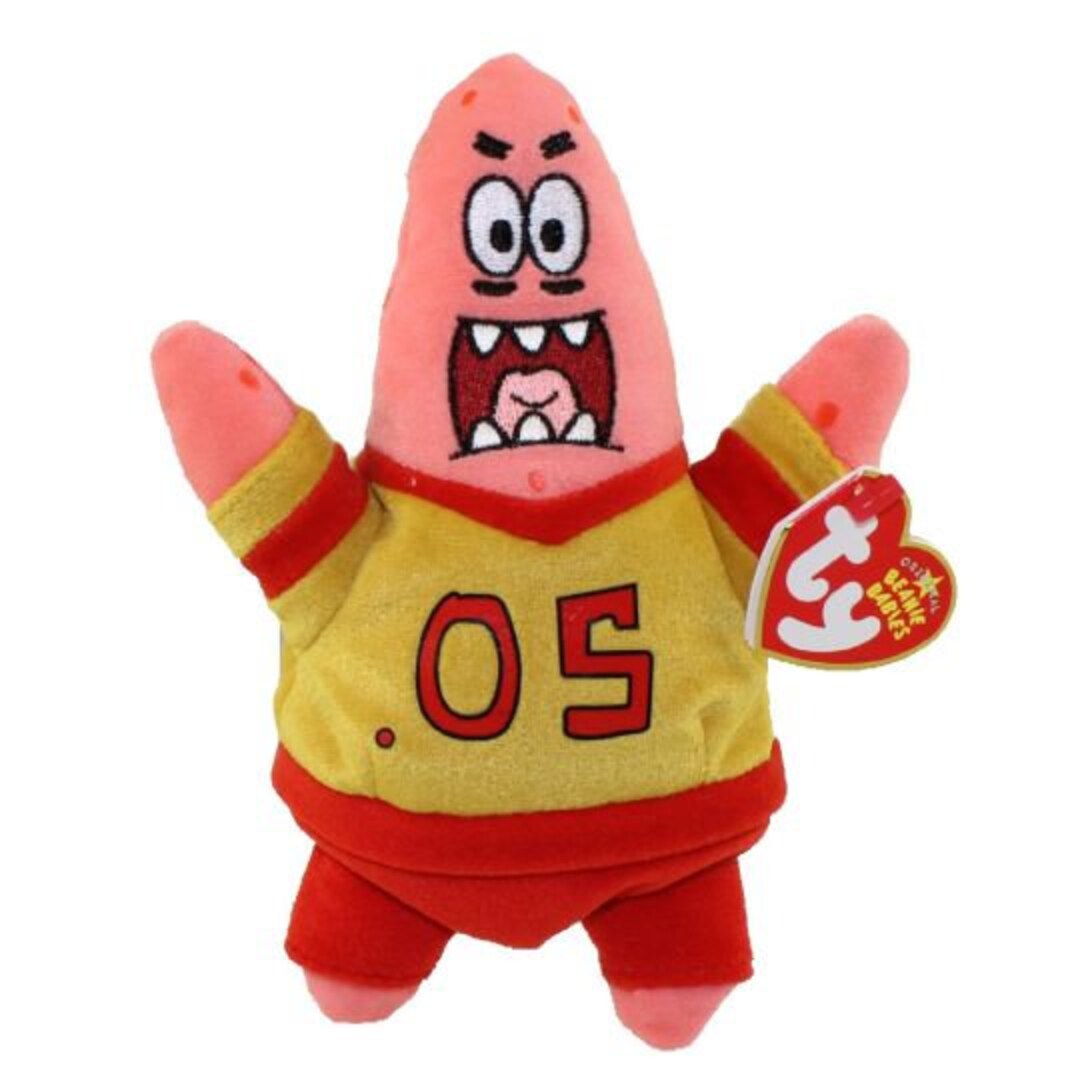TY Beanie Baby - Patrick Star ( FOOTBALL STAR ) (7 Inch) - Etsy