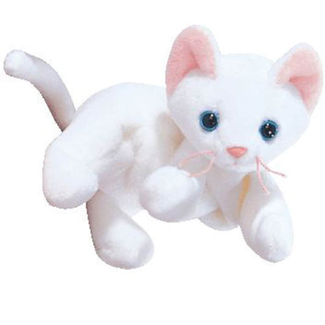 TY Beanie Baby - FLIP the White Cat (4th Gen Hang Tag) (7.5 Inch) - Etsy