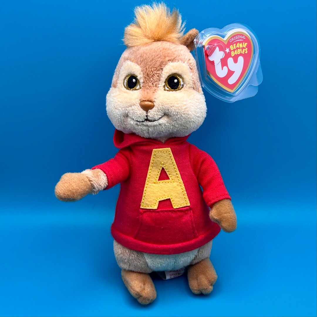 TY Beanie Baby - ALVIN the Chipmunk (DVD Exclusive) (7 Inch) - Etsy