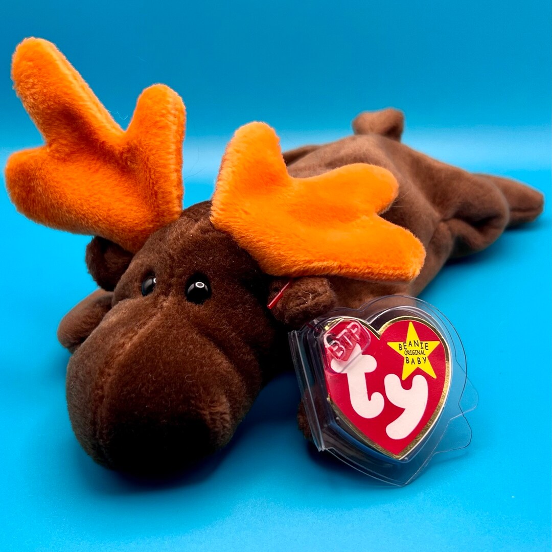 TY Beanie Baby CHOCOLATE the Moose 9 Inch - Etsy
