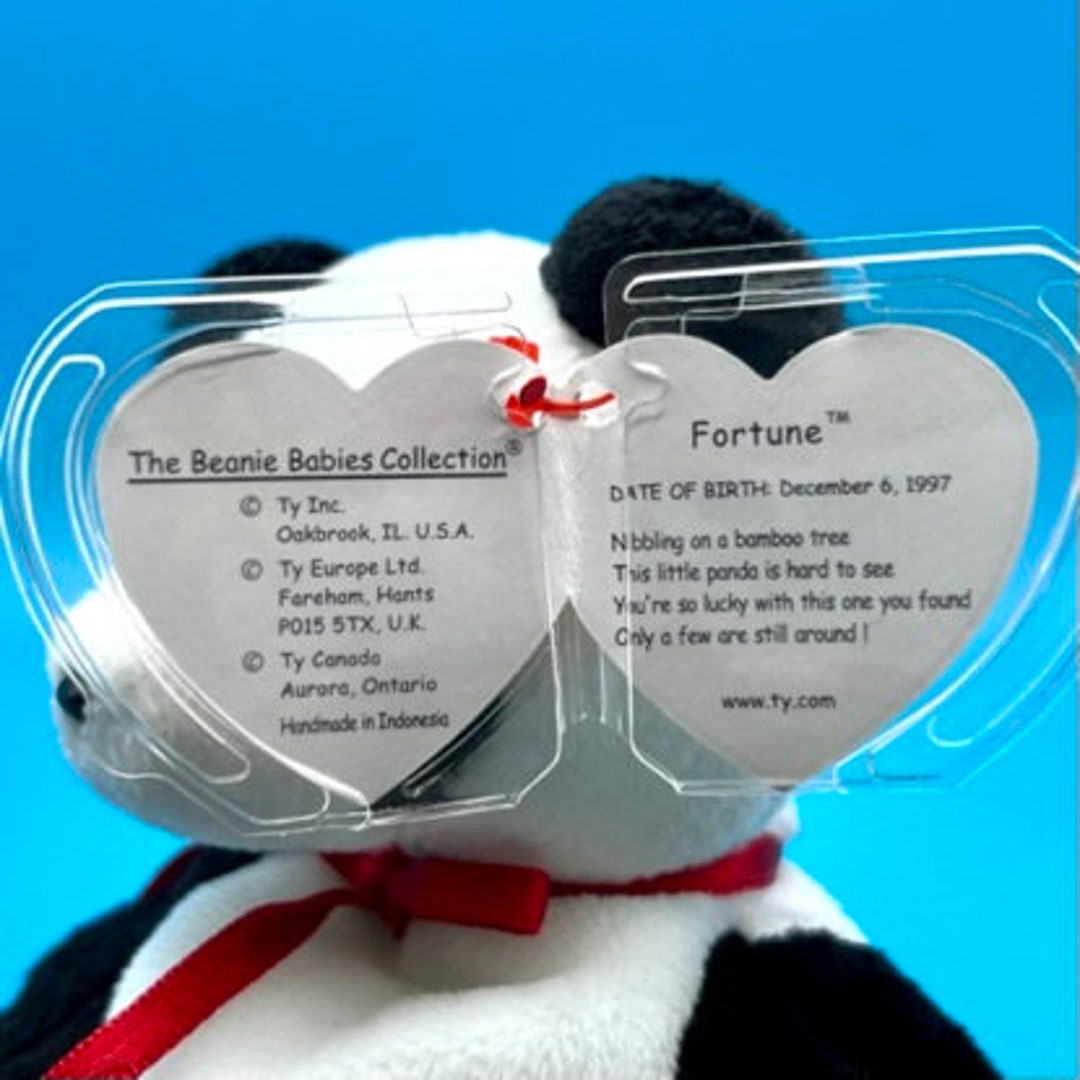 TY Beanie Baby - FORTUNE the Panda Bear (indonesian Tags & PE) - Etsy