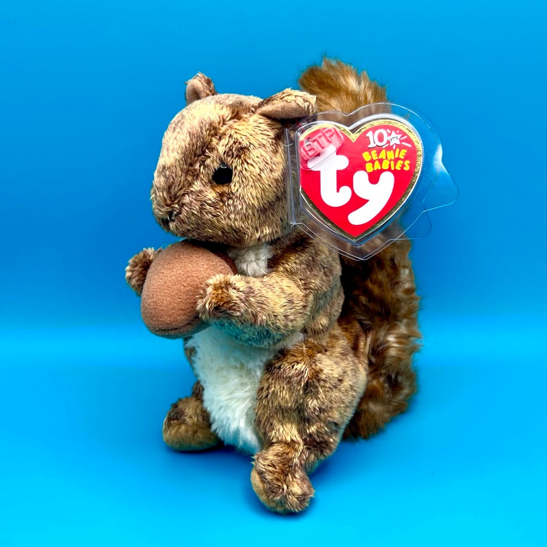 TY Beanie Baby - NUTTY the Squirrel (5 Inch) - Etsy