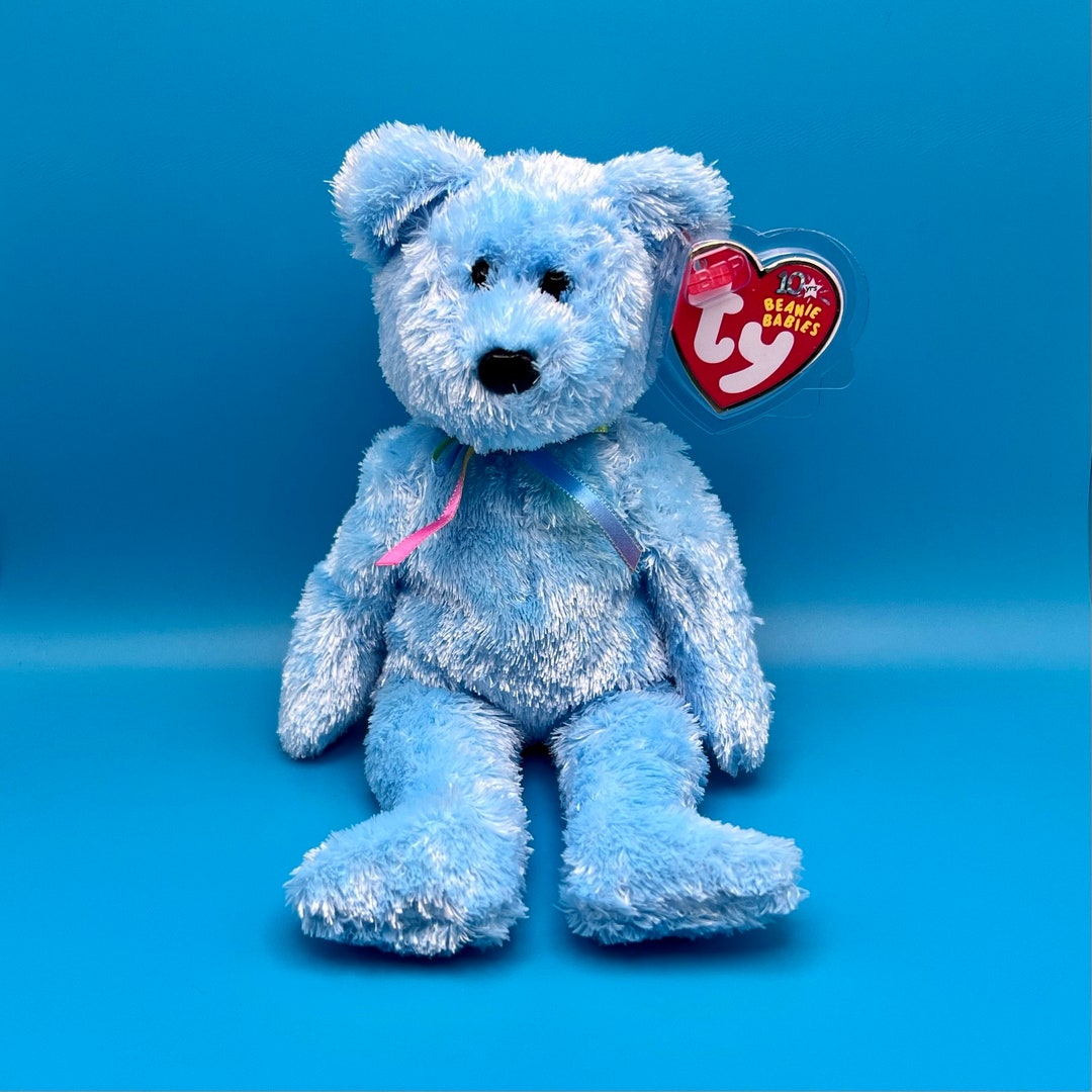 TY Beanie Baby - SHERBET the Bear (blue Version) (8.5 Inch) - Etsy