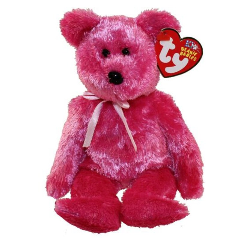 TY Beanie Baby SHERBET the Bear raspberry Version 8.5 - Etsy