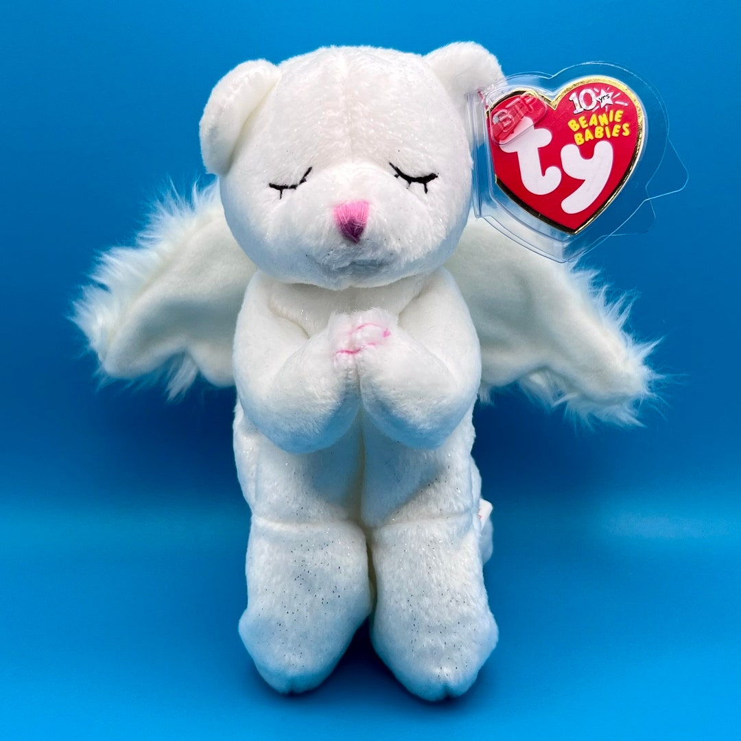 TY Beanie Baby - BLESSED the Angel Bear (6 Inch) - Etsy