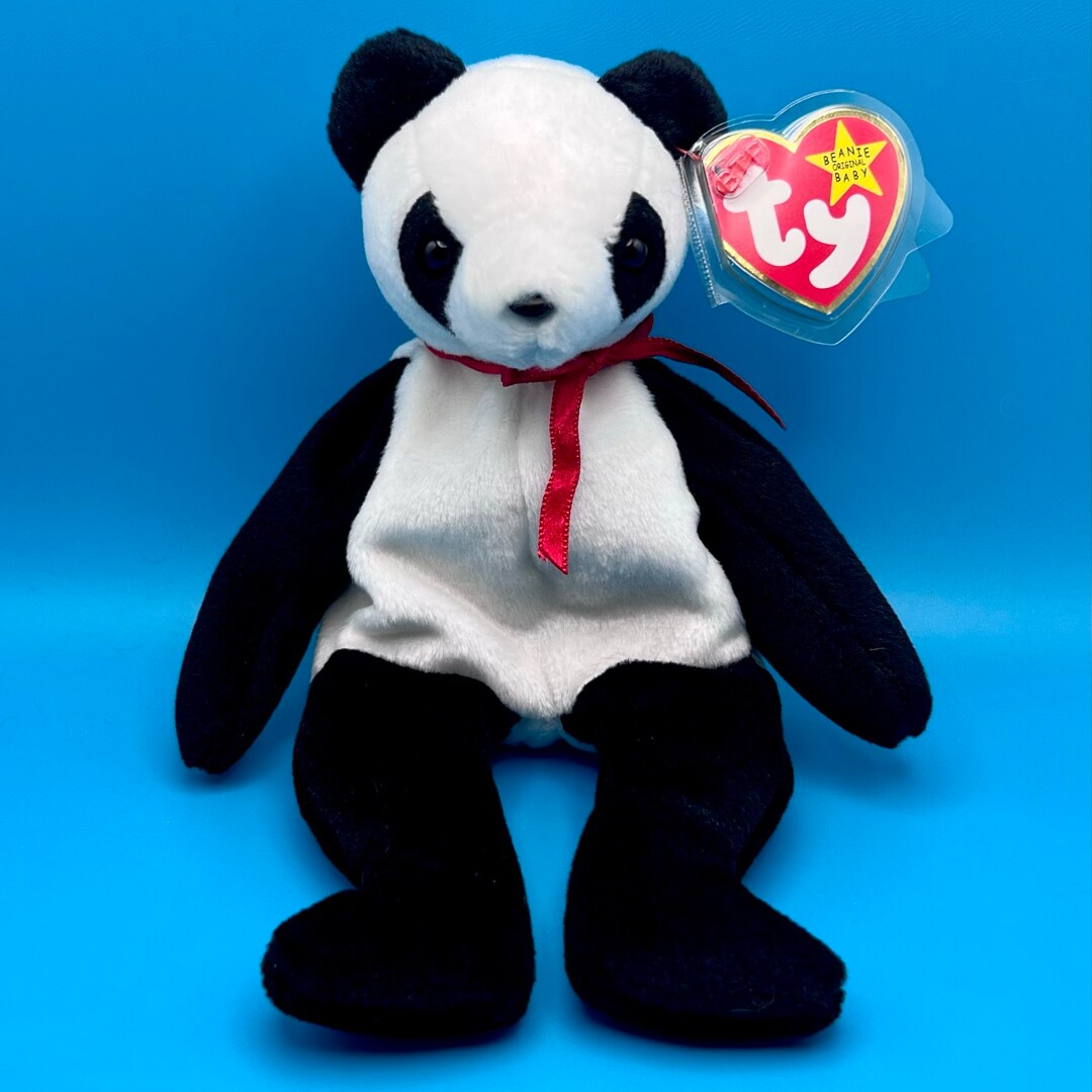 TY Beanie Baby FORTUNE the Panda Bear 8 Inch - Etsy