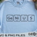 Funny Genius Periodic Table SVG for Cricut and Silhouette - Instant ...