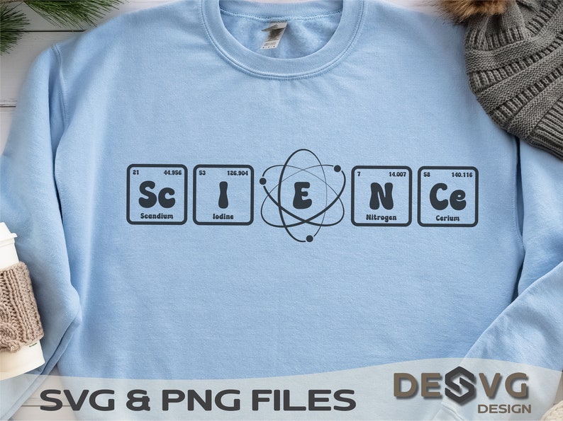Science Svg, Periodic Table of Elements SVG Chemistry, Physics, and ...