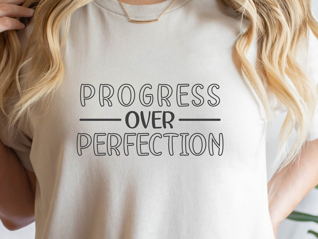Progress Over Perfection SVG Motivational Svg Progress Over - Etsy